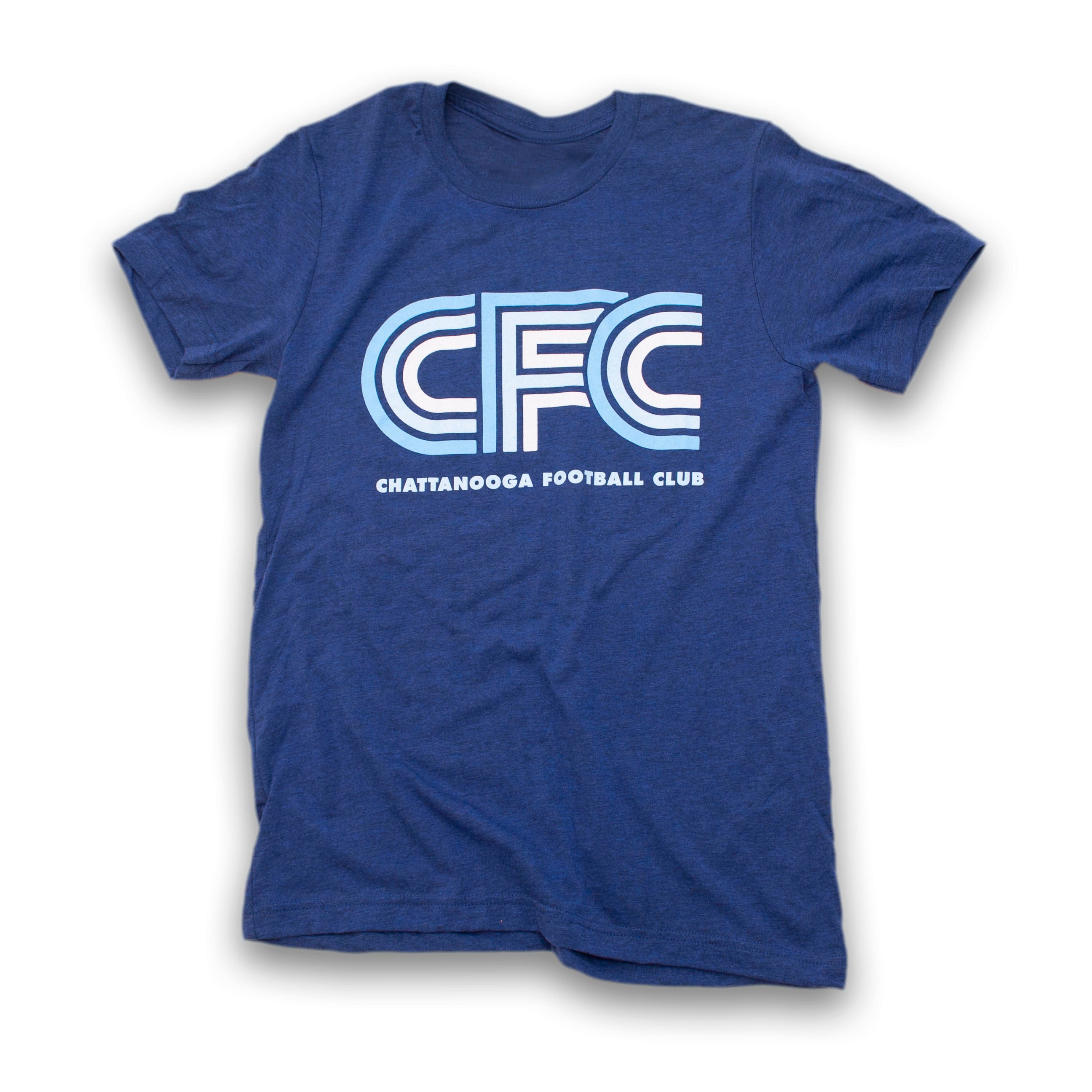 Retro CFC Logo Bella Unisex T-shirt (Navy) – The Shop at Chattanooga FC