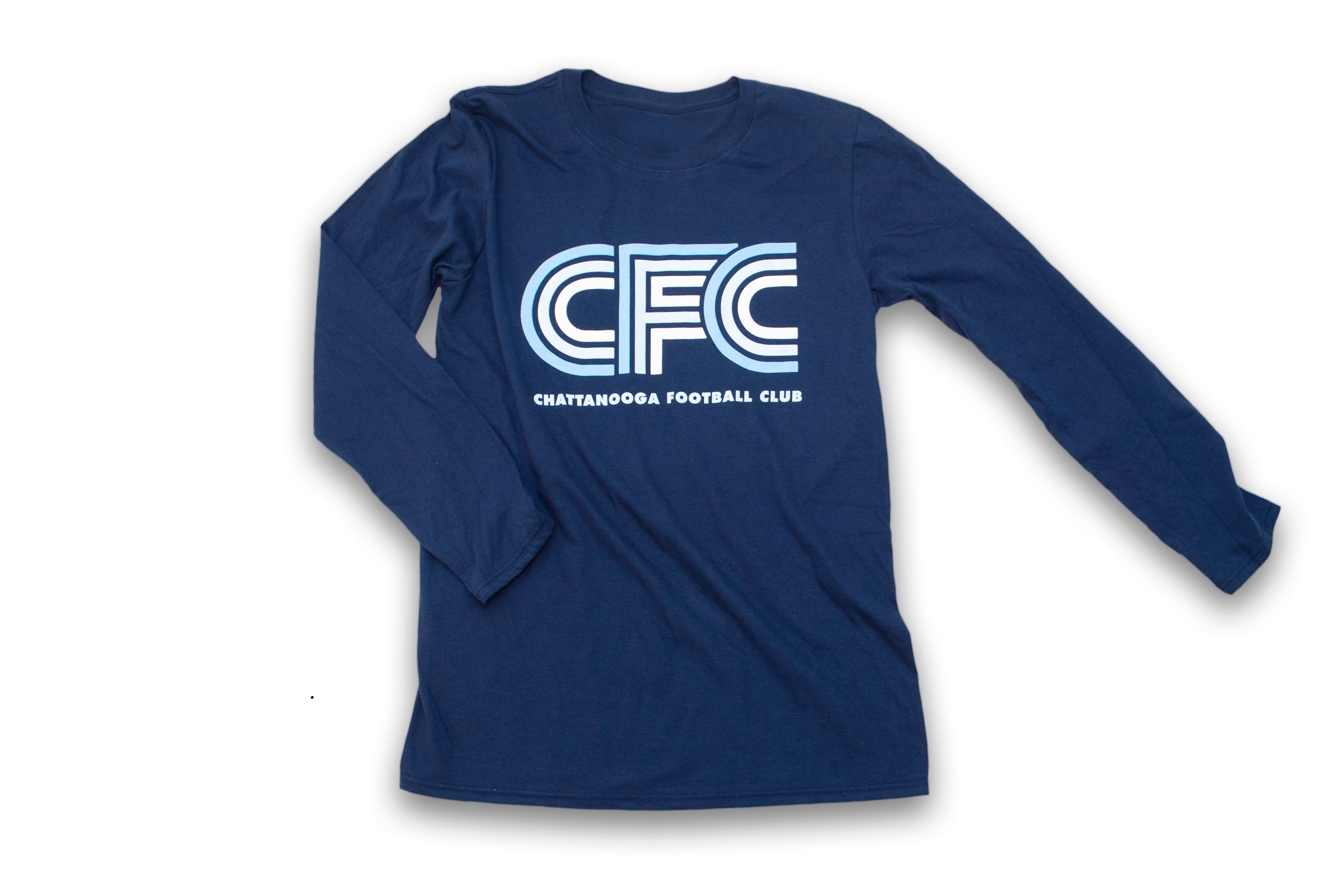 Retro CFC Logo Long-Sleeved T-Shirt – The Shop at Chattanooga FC